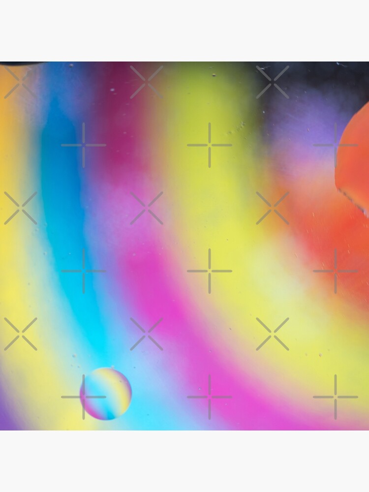 "Oil drops in water. Abstract psychedelic pattern image rainbow colored ...