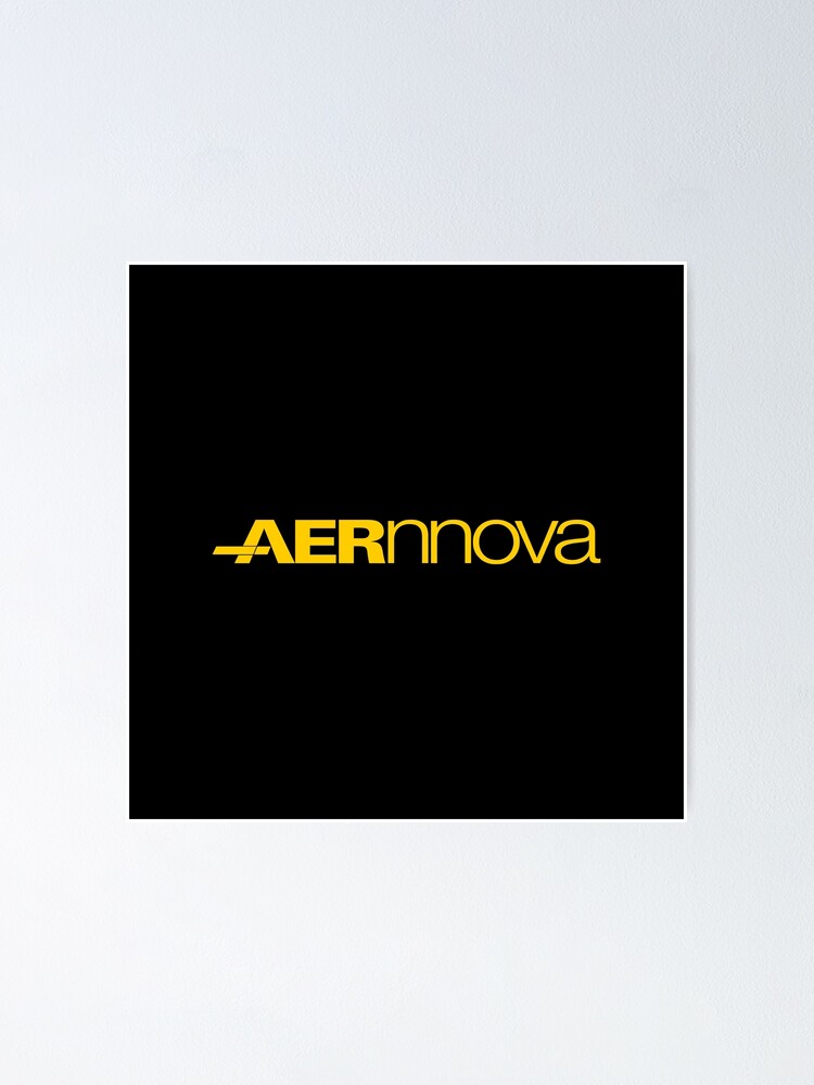 "Aernnova Yellow Logo" Poster by LangfordART | Redbubble