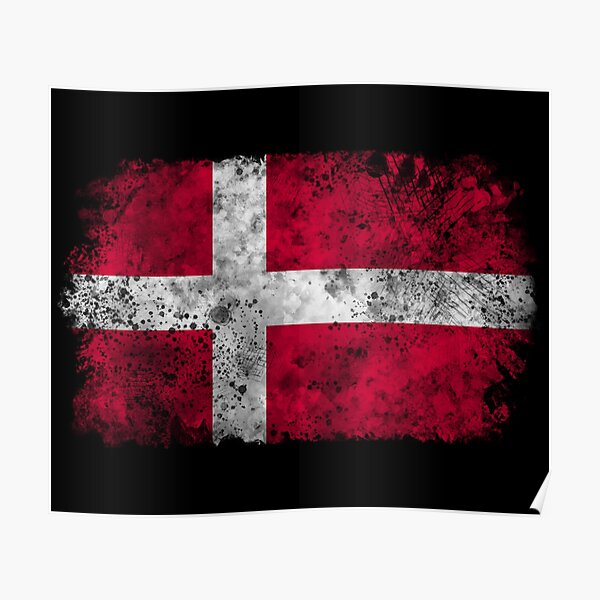 "Vintage Denmark flag" Poster for Sale by RedMapleFTY | Redbubble