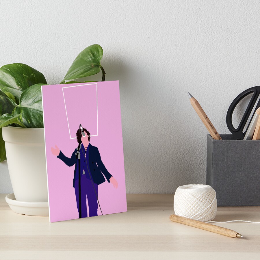 "Matty Healy Digital Artwork." Art Board Print by LozQuick | Redbubble
