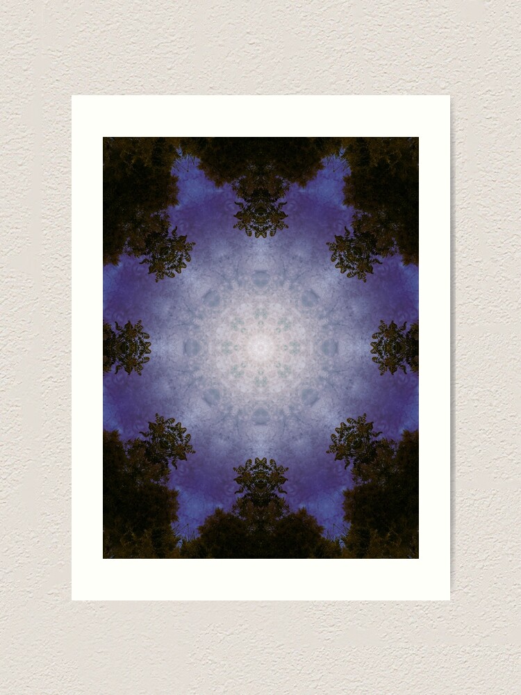 "Cloud Mandala through the clearing of trees." Art Print by ...