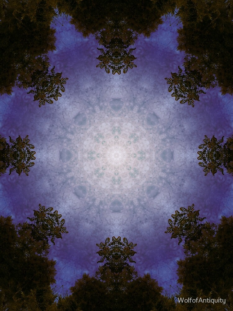 "Cloud Mandala through the clearing of trees." Art Print by ...