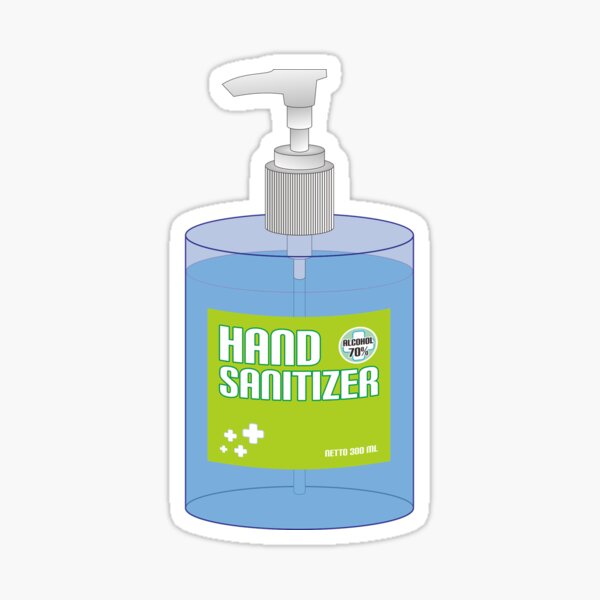 "Hand Sanitizer " Sticker for Sale by kieronxvi | Redbubble