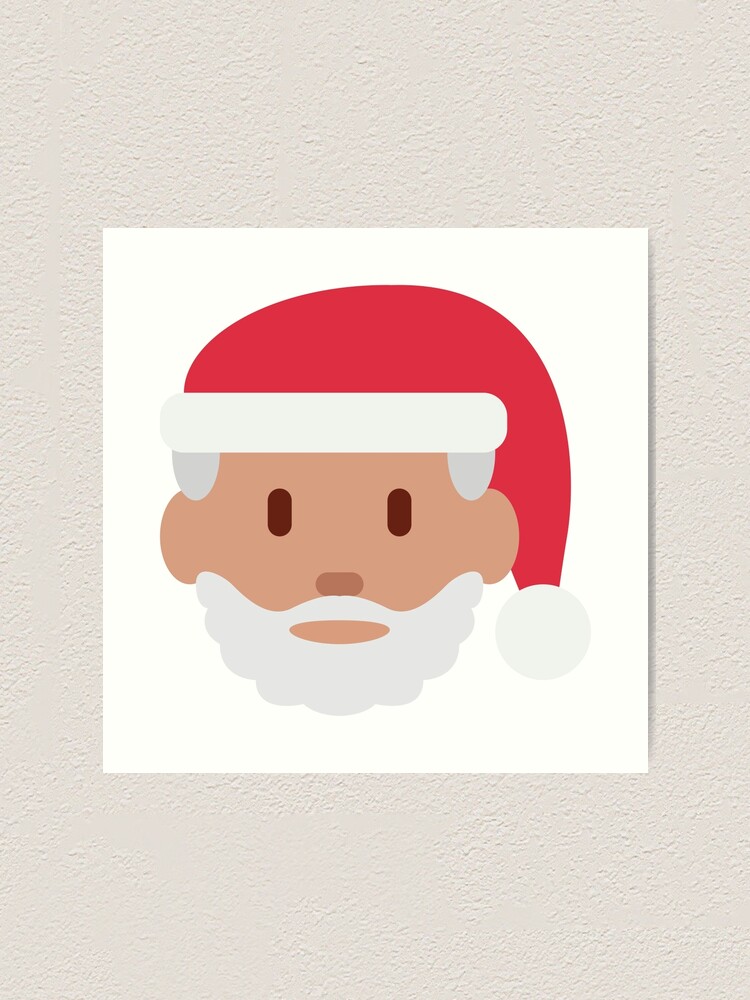 Father Christmas Emoji Art Print For Sale By Winkham Redbubble father-christmas-emoji-art-print-for-sale-by-winkham-redbubble