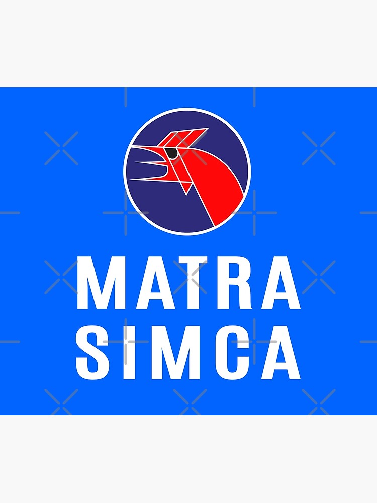 " Matra Simca 1973 logo - white" Poster for Sale by retropetrol | Redbubble