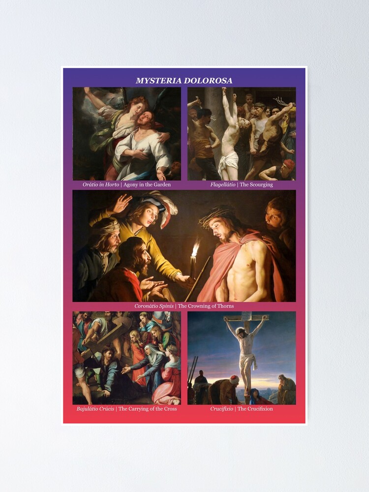 "Sorrowful Mysteries" Poster for Sale by Shalone86 | Redbubble