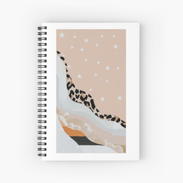 "VSCO Aesthetic Stars and Leopard Print Design" Spiral Notebook by ...