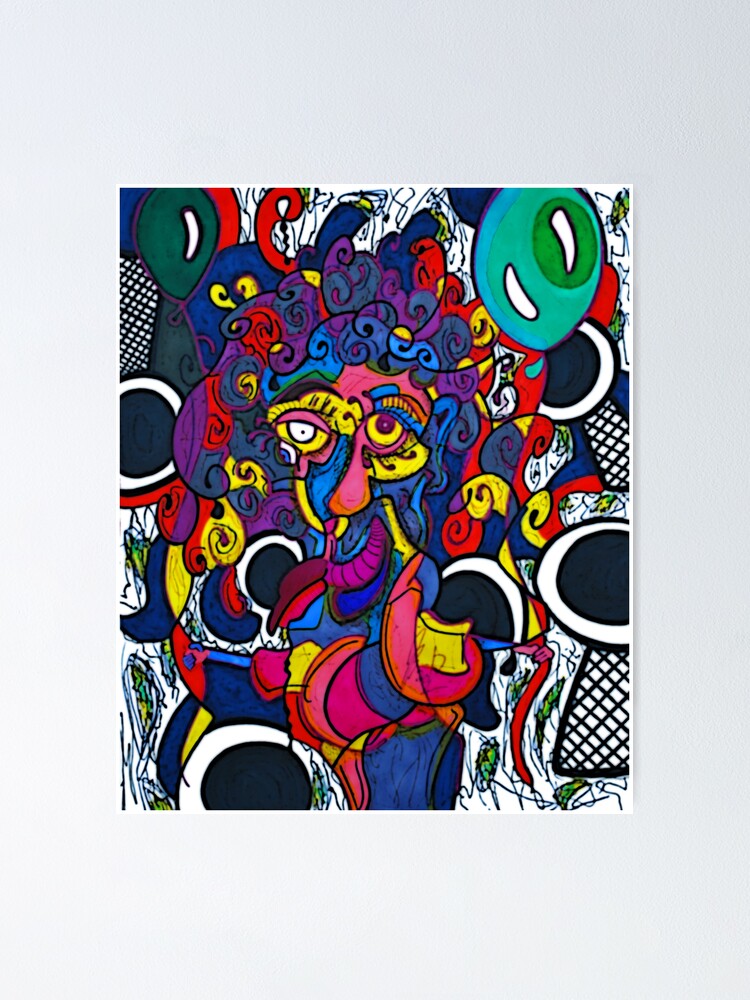 "Balloon Girl Shoots Heroin" Poster by JJBell6 | Redbubble