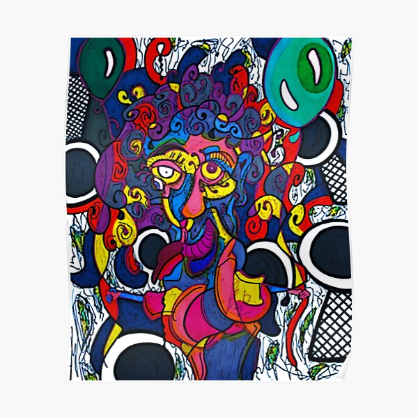 "Balloon Girl Shoots Heroin" Poster by JJBell6 | Redbubble