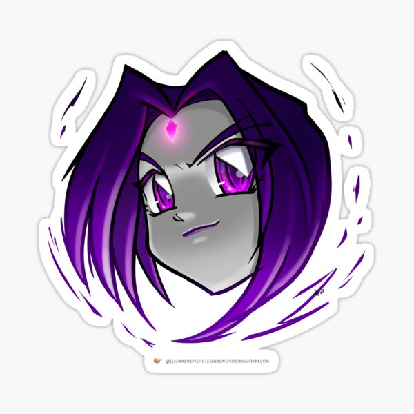 "Raven teen titans chibi " Sticker for Sale by leandroyepyep | Redbubble