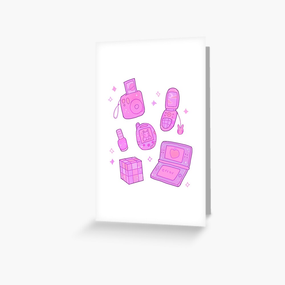"Pink Aesthetic Sticker pack" Greeting Card for Sale by Artsy-Alexandra ...