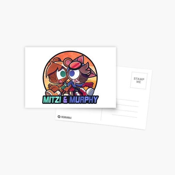 "Mitzi & Murphy" Postcard for Sale by AJMarekArt | Redbubble