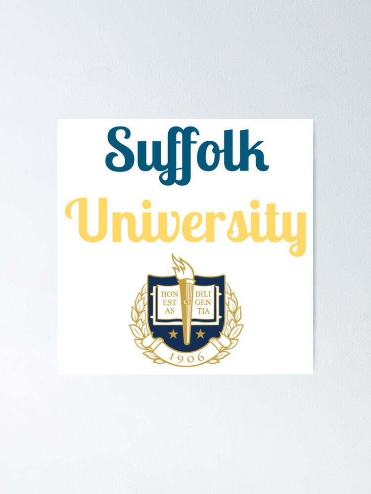 "Suffolk University Logo" Poster by Ka1830 | Redbubble