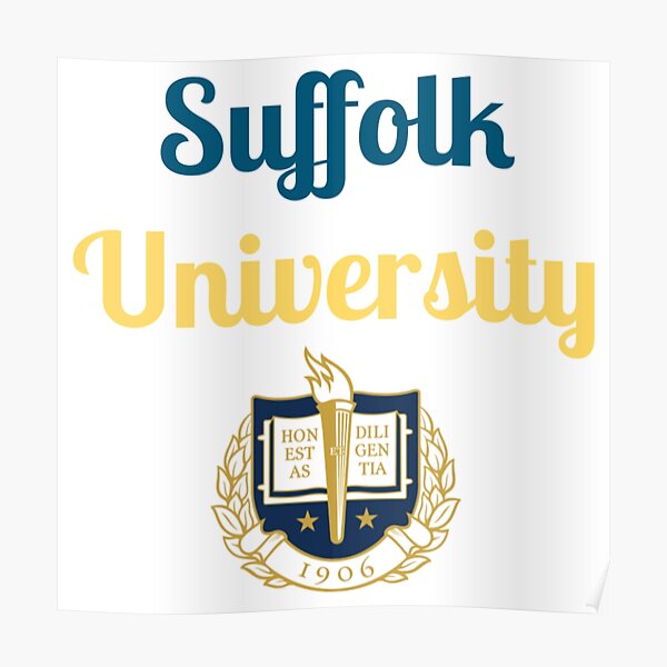 "Suffolk University Logo" Poster by Ka1830 | Redbubble