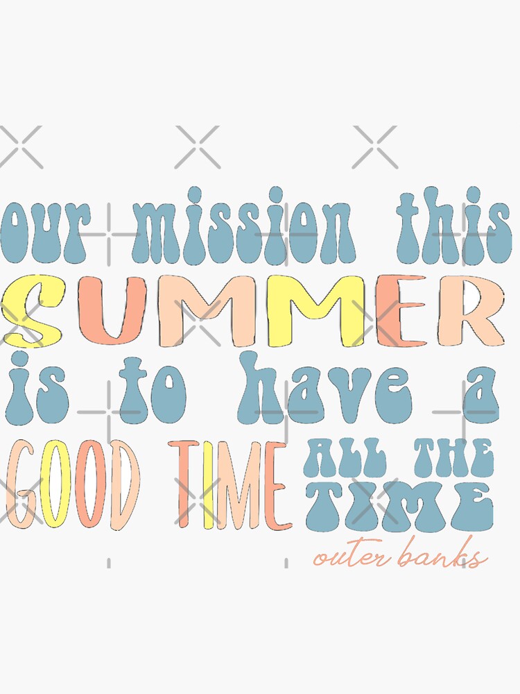 "obx summer" Sticker by caseywood123 | Redbubble