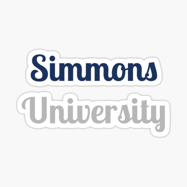 "Simmons University" Sticker for Sale by Ka1830 | Redbubble