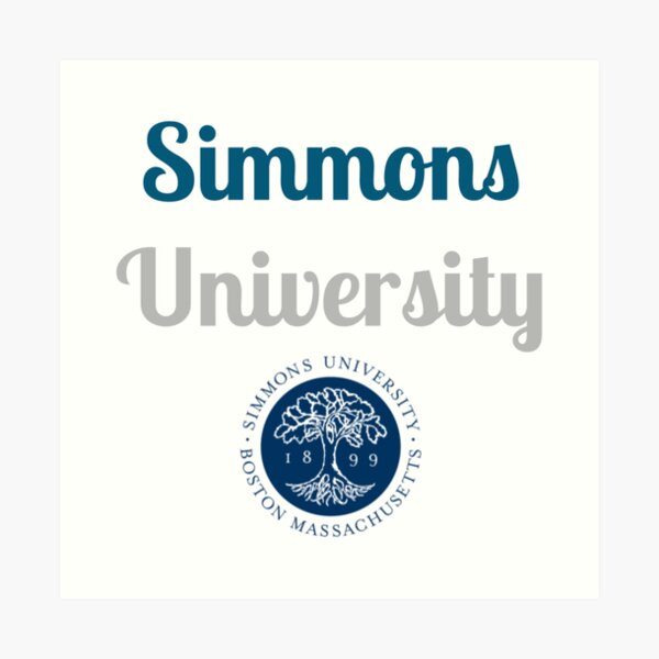 "Simmons University Logo" Art Print for Sale by Ka1830 | Redbubble