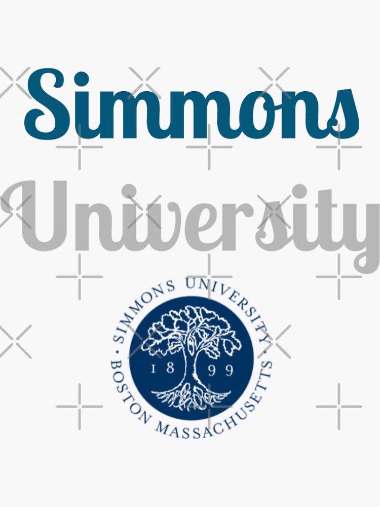 "Simmons University Logo" Sticker for Sale by Ka1830 | Redbubble