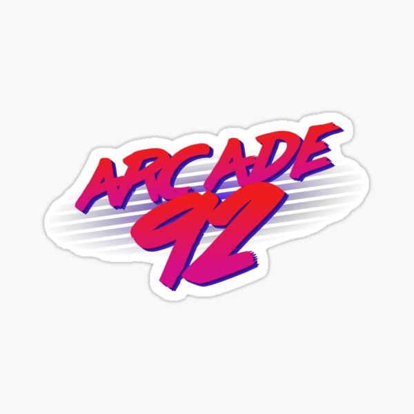 "arcade 92" Sticker for Sale by angkabono | Redbubble