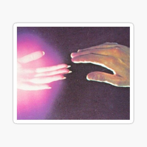 "vintage hands touching aesthetic" Sticker for Sale by elinguinness ...