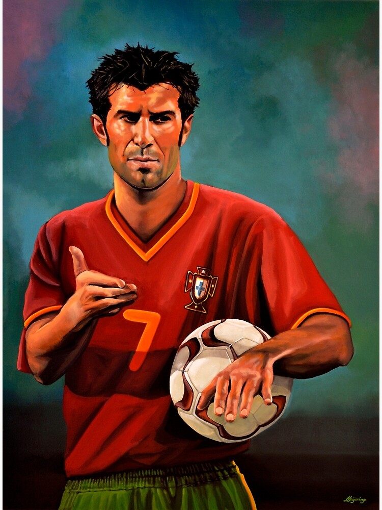 "Luis Figo Painting" Poster by PaulMeijering | Redbubble