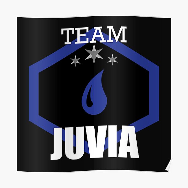 "Juvia water element blue Fairy tail anime emblem " Poster for Sale by ...