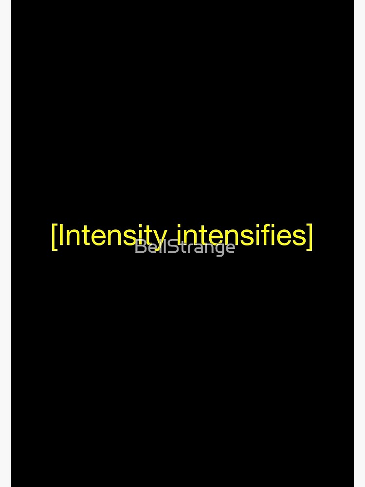 "Closed Captions - Intensity intensifies - breaking bad" Art Print for ...