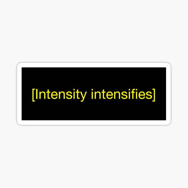 "Closed Captions - Intensity intensifies - breaking bad" Sticker by ...