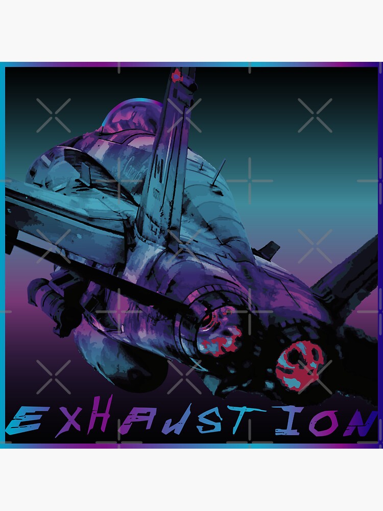 "Cyberpunk Fighter jet" Sticker by gainzgear | Redbubble