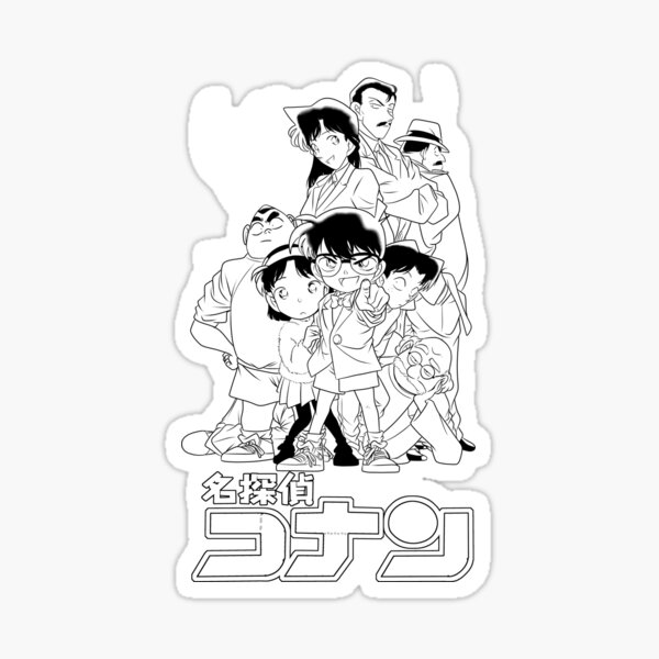 "DETECTIVE CONAN" Sticker by majotoyokai | Redbubble