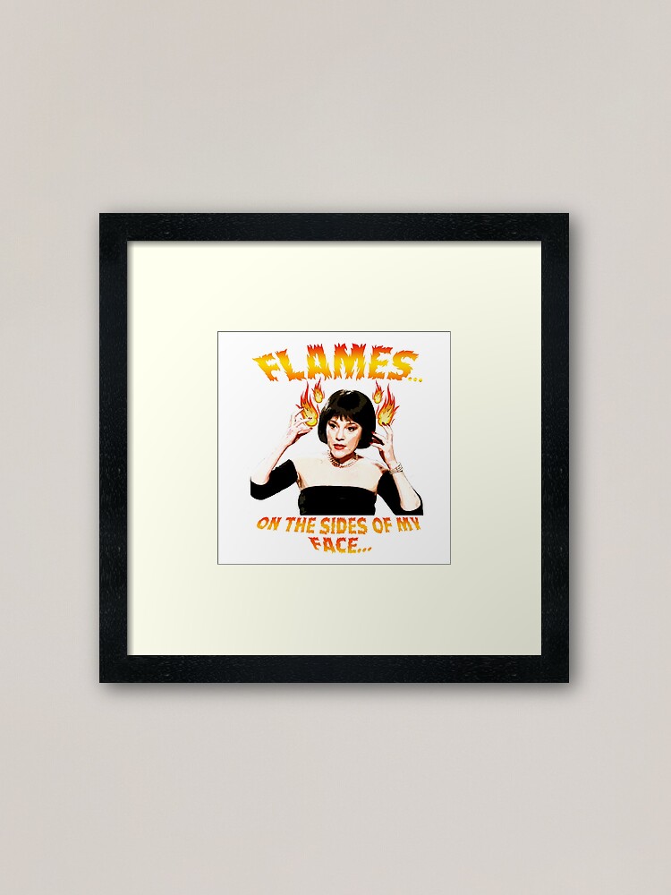 "Clue Mrs White Flames" Framed Art Print for Sale by markdwaldron ...