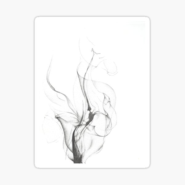 "Dot Work Smoke" Sticker by DanniJart | Redbubble