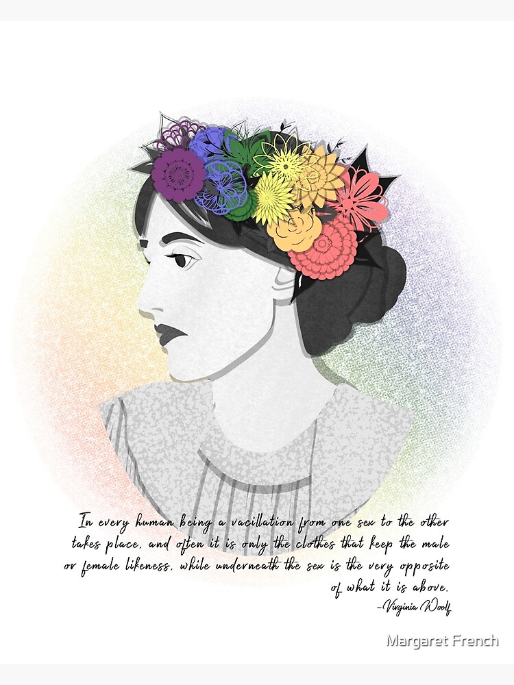"Queer Icon Virginia Woolf" Poster by Pegasaurus-Rex | Redbubble