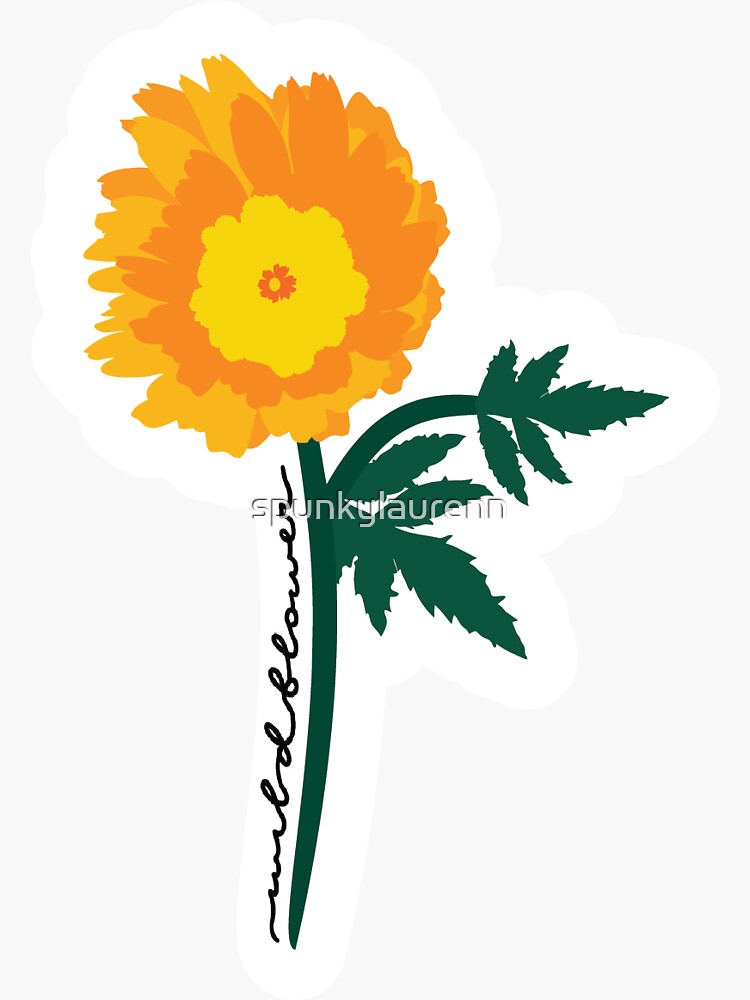 "5SOS Wildflower Script" Sticker for Sale by spunkylaurenn | Redbubble