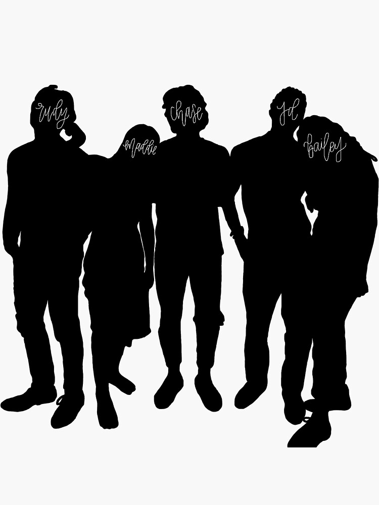 "Outer Banks Cast Silhouette! Sticker" Sticker for Sale by ...