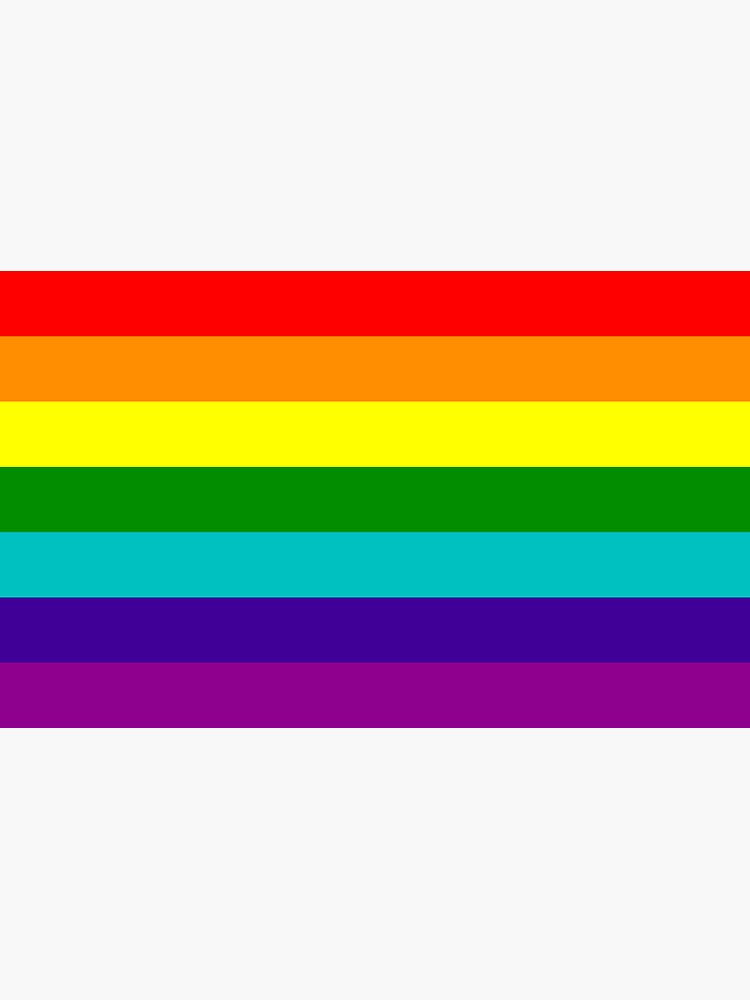 "Gay Pride Flag (7 Stripe Version)" Sticker for Sale by GillyTheGhillie ...