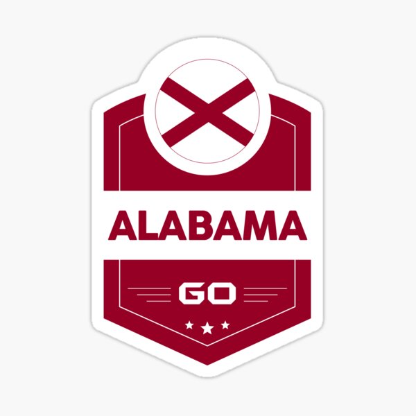 "ALABAMA SHIELD" Sticker for Sale by MarkMotta | Redbubble