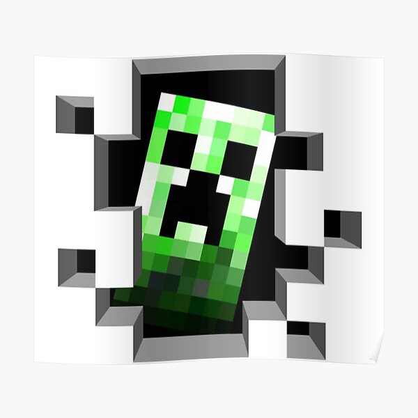 "Minecraft-kriper" Poster by ansar05 | Redbubble