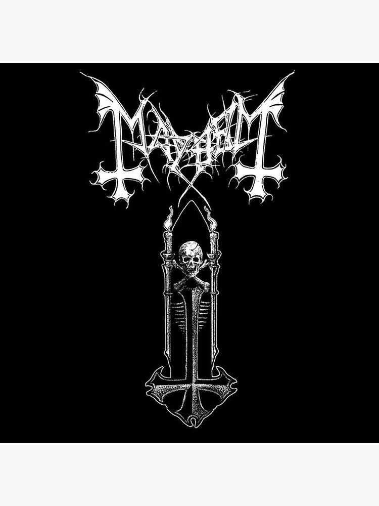 "MAYHEM - Cross" Sticker by Metal-Designs | Redbubble