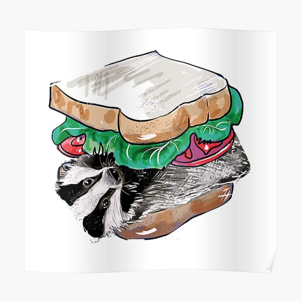 "Badger sandwich" Poster for Sale by drknice | Redbubble