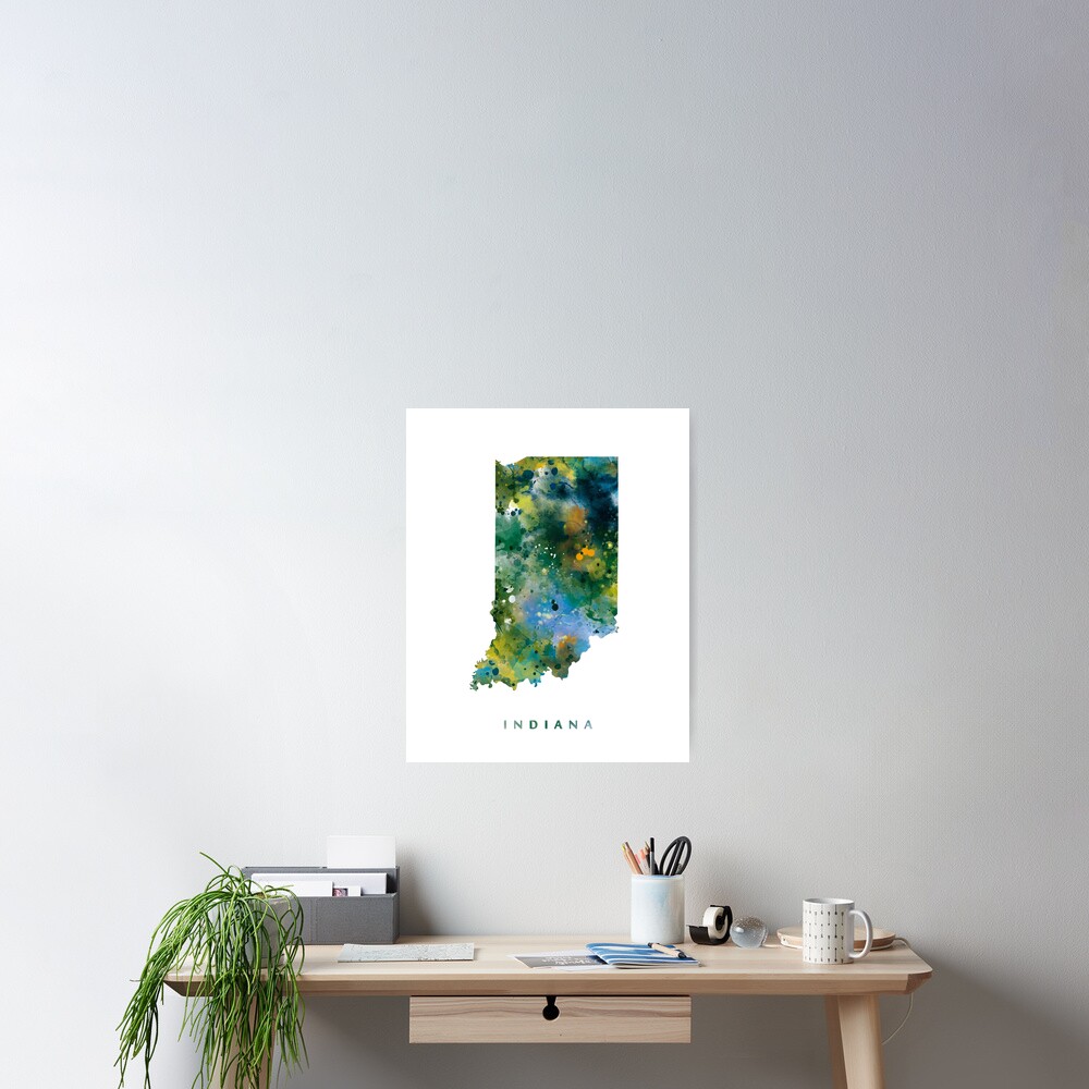 "Indiana" Poster for Sale by MonnPrint | Redbubble