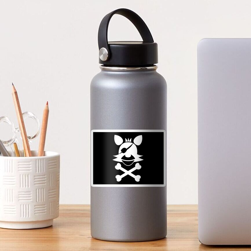 "Foxy Pirate Flag" Sticker by hotcheeto89 | Redbubble