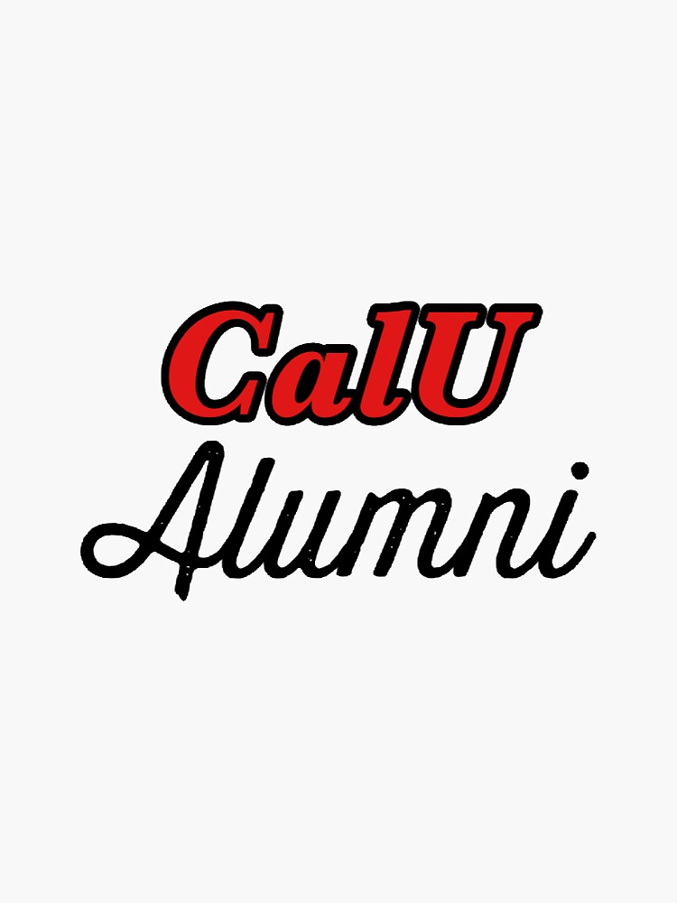 "calu alumni " Sticker for Sale by makpendleton | Redbubble