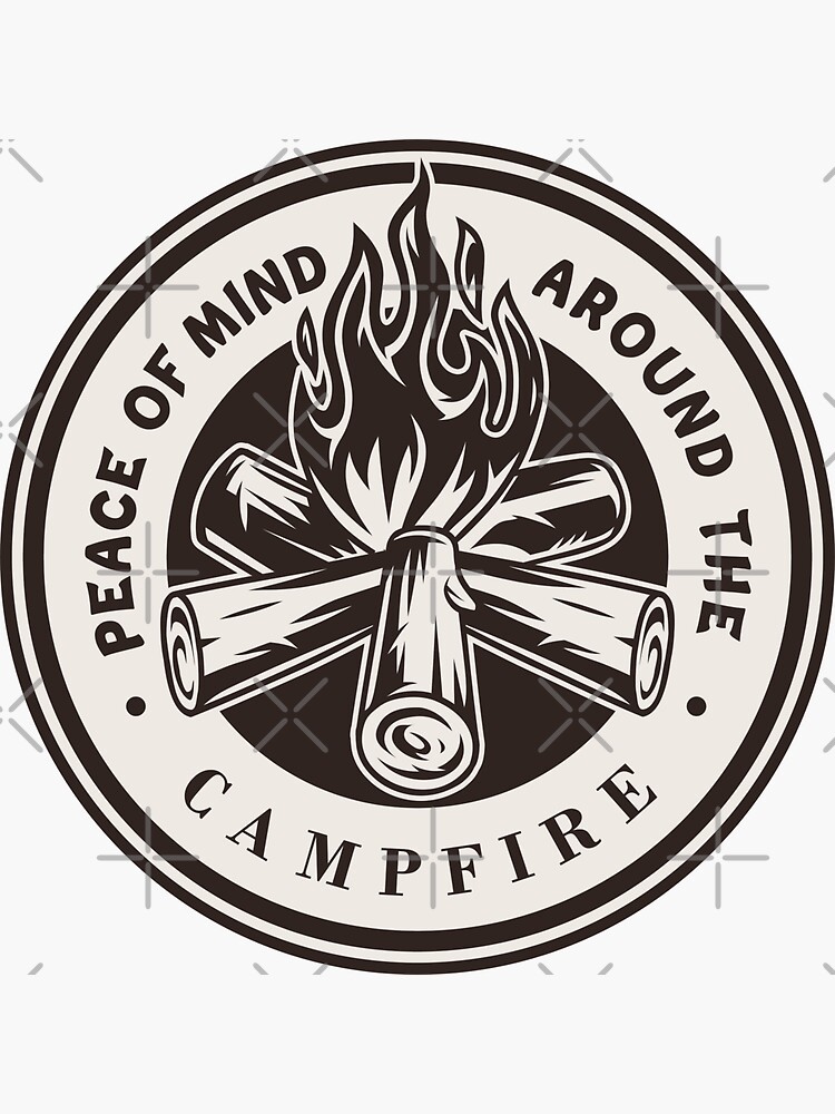 "Bushcraft fire" Sticker for Sale by CoolThingss | Redbubble