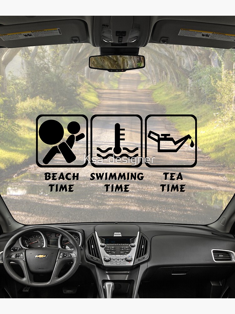 "funny warning lights on car dashboard" Sticker for Sale by Ksa ...