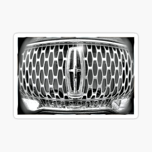 "Lincoln Grille" Sticker for Sale by ArachnidImagery | Redbubble