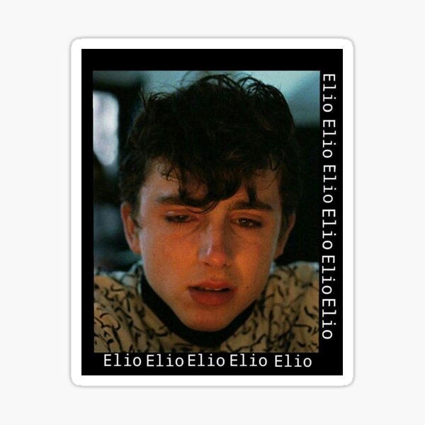"sad bois hours (elio crying last scene)" Sticker for Sale by ...