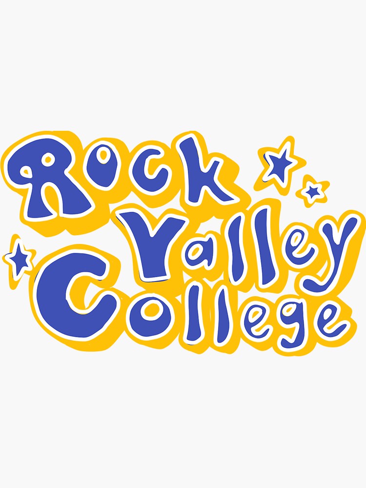 "Rock Valley College" Sticker by annabellebrame | Redbubble