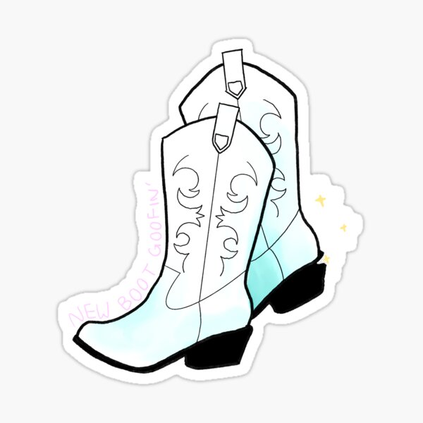 "New boot goofin’" Sticker for Sale by Arishark | Redbubble