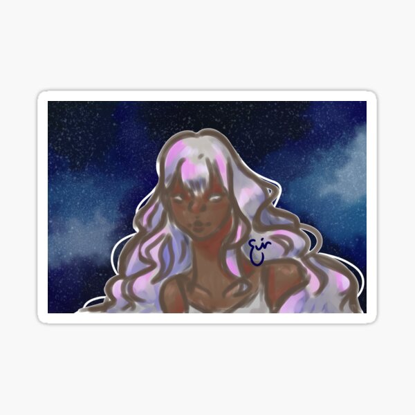 "galaxy girl" Sticker for Sale by eurtea | Redbubble